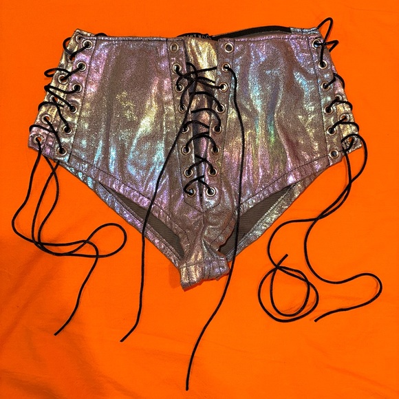 Dolls Kill | Shorts | Like New Dolls Kill Multi Colored Booty Rave ...